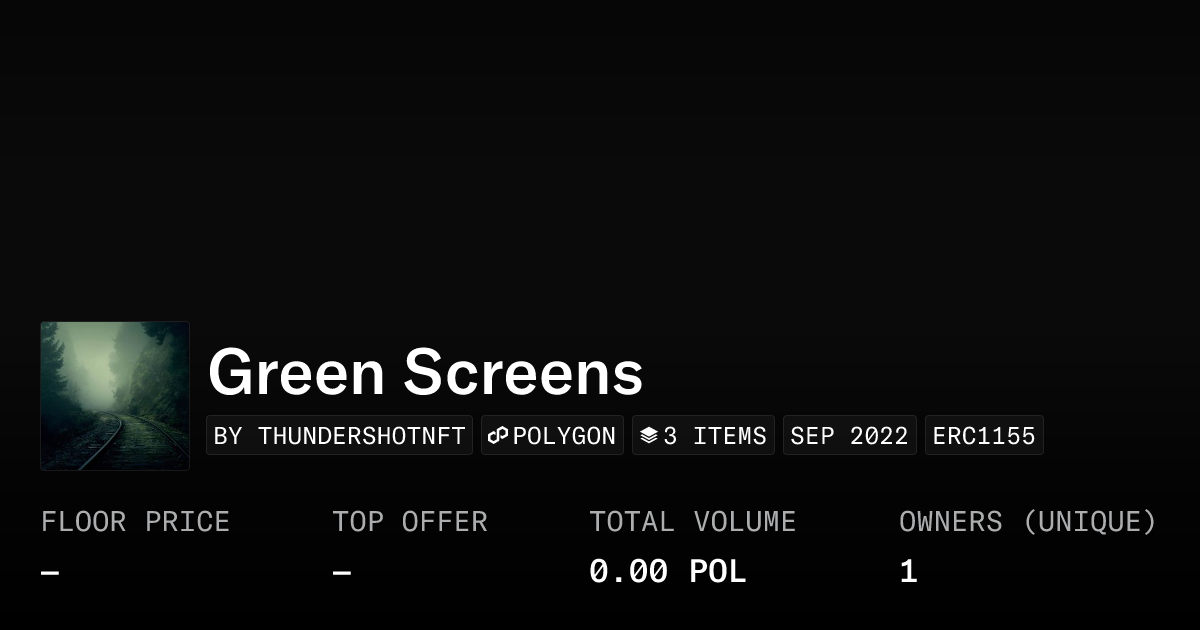 Green Screens - Collection | OpenSea