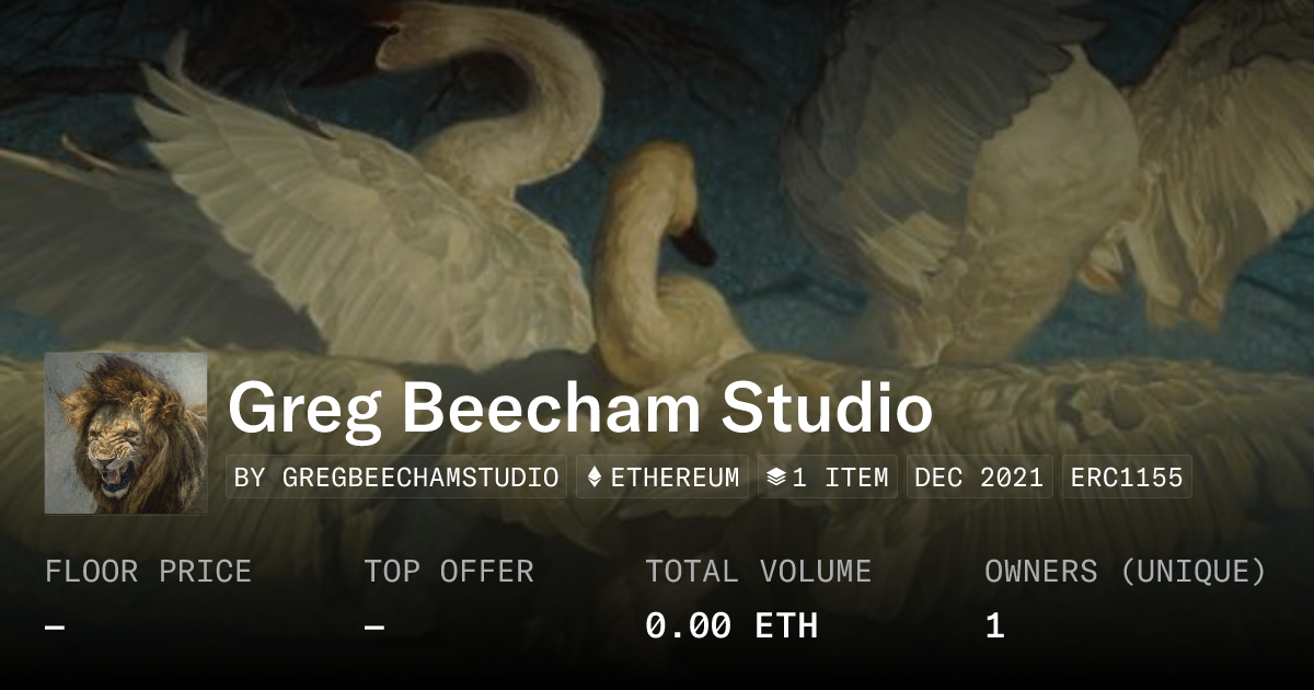 Greg Beecham Studio - Collection | OpenSea