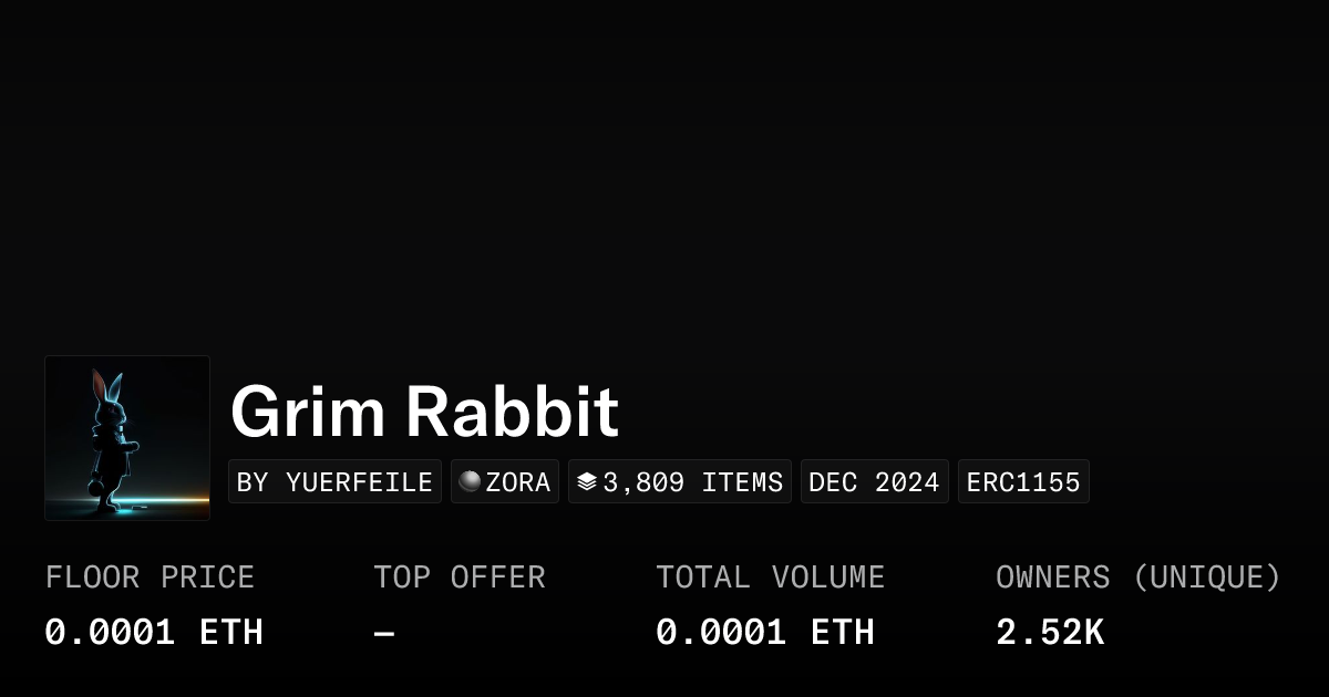 Grim Rabbit - Collection | OpenSea