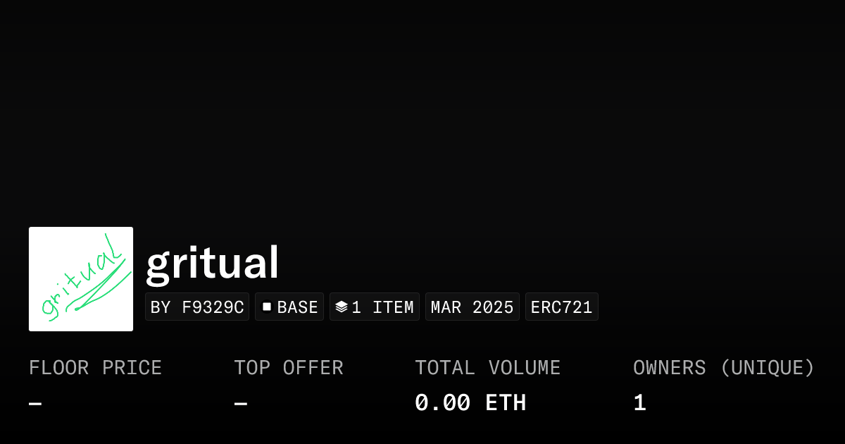 gritual - Collection | OpenSea