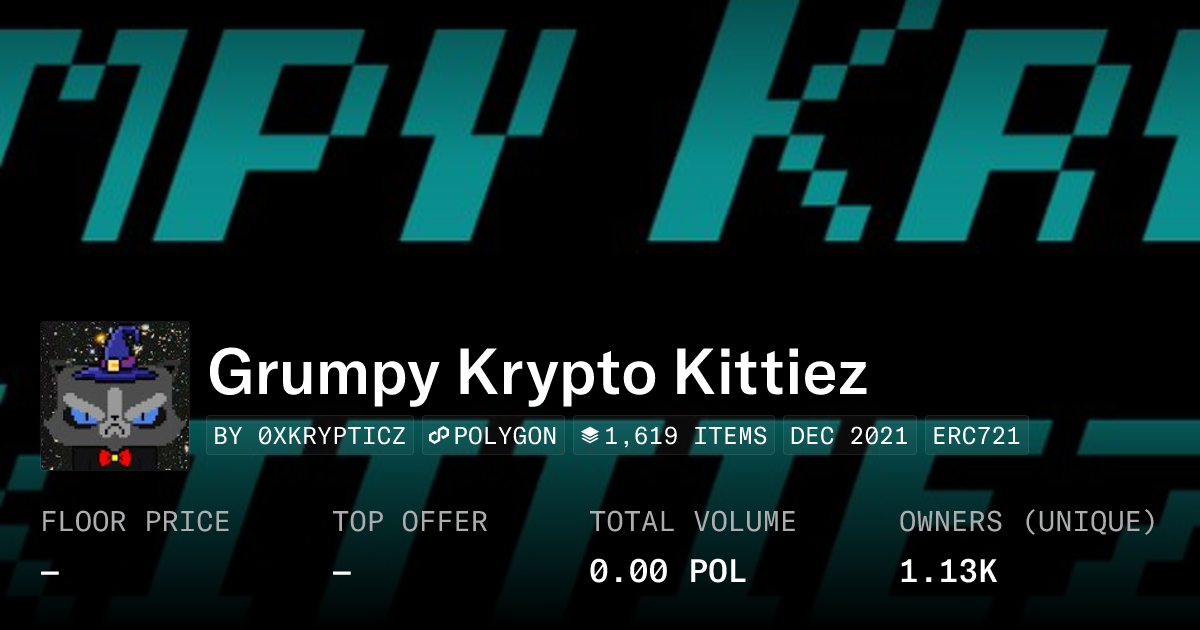 Grumpy Krypto Kittiez - Collection | OpenSea