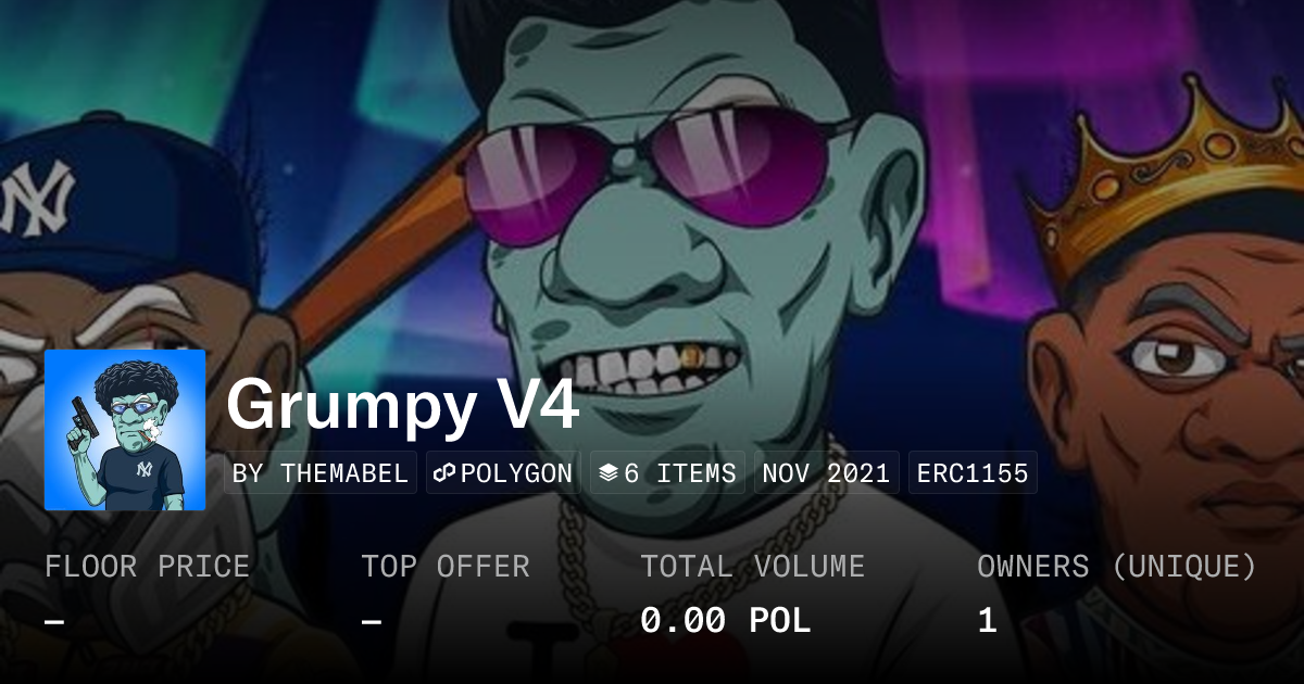 Grumpy V4 - Collection | OpenSea