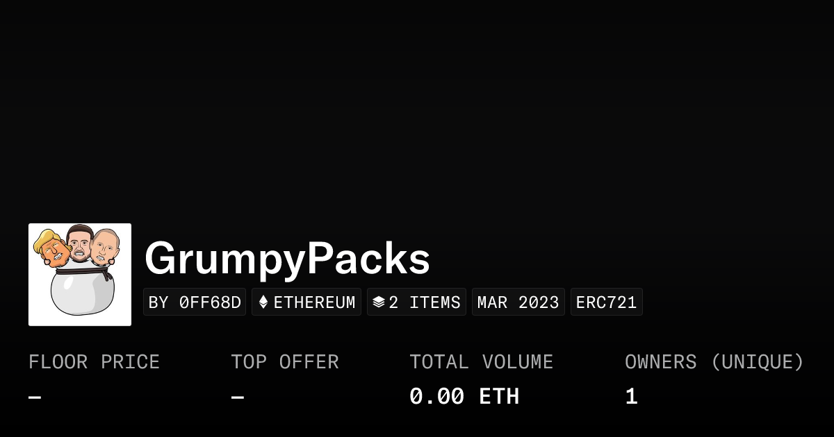 GrumpyPacks - Collection | OpenSea