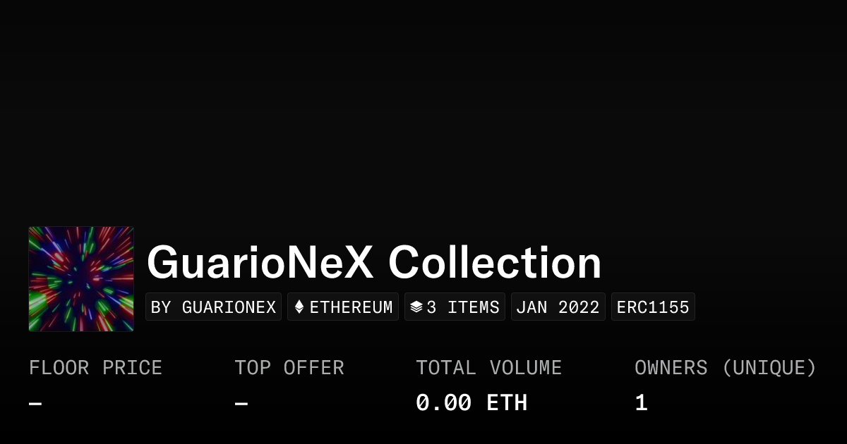 GuarioNeX Collection - Collection | OpenSea