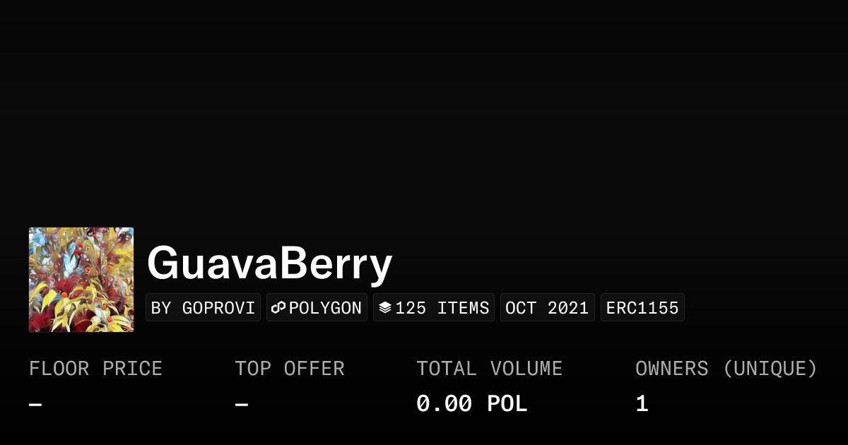 GuavaBerry - Collection | OpenSea
