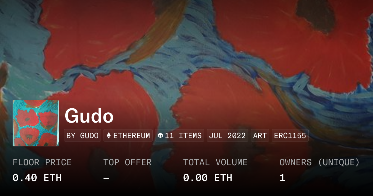 Gudo - Collection | OpenSea