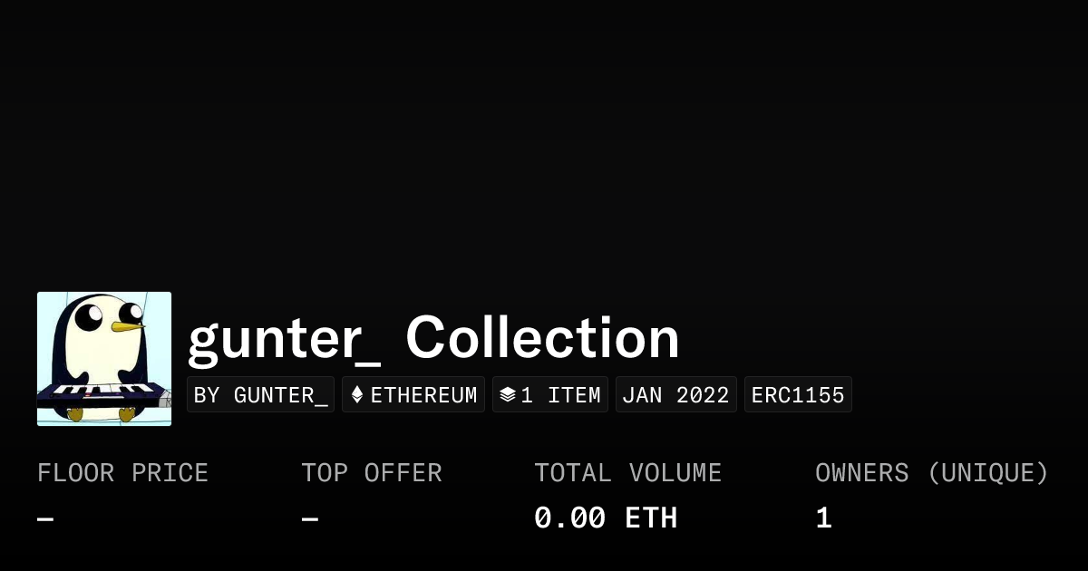 gunter_ Collection - Collection | OpenSea