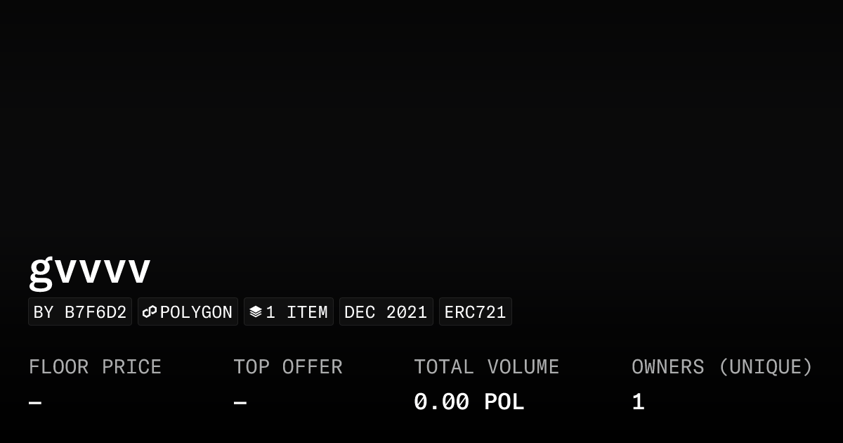 gvvvv - Collection | OpenSea