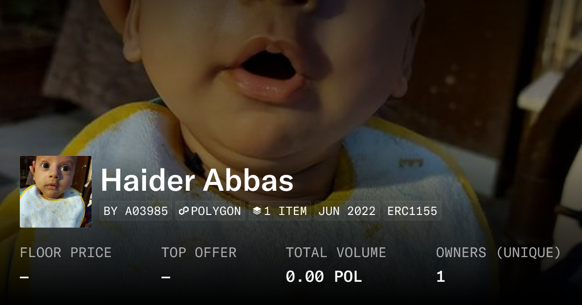 Haider Abbas - Collection | OpenSea