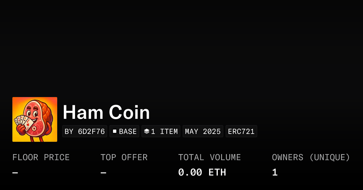 Ham Coin - Collection | OpenSea