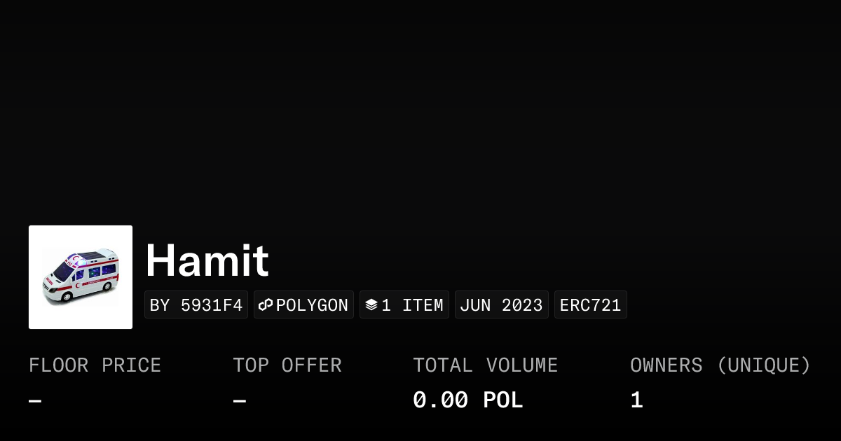 Hamit - Collection | OpenSea