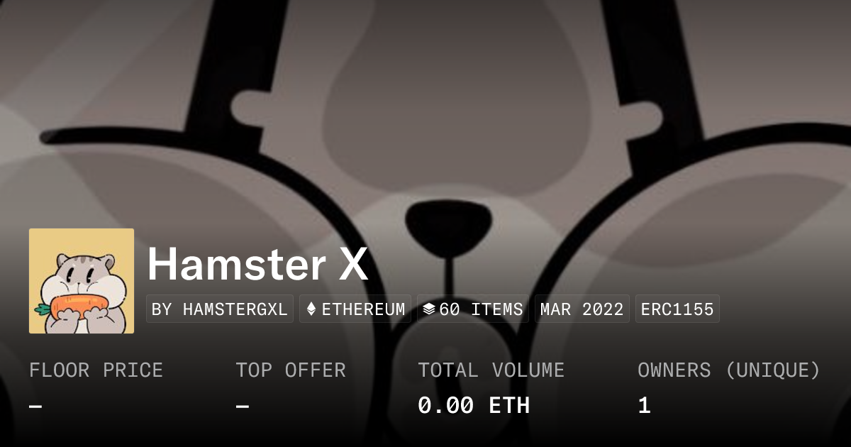 Hamster X - Collection | OpenSea