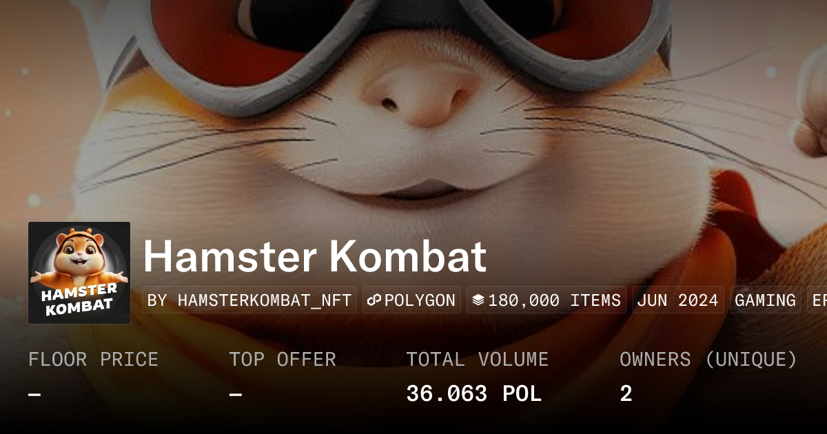 Hamster Kombat - Collection | OpenSea