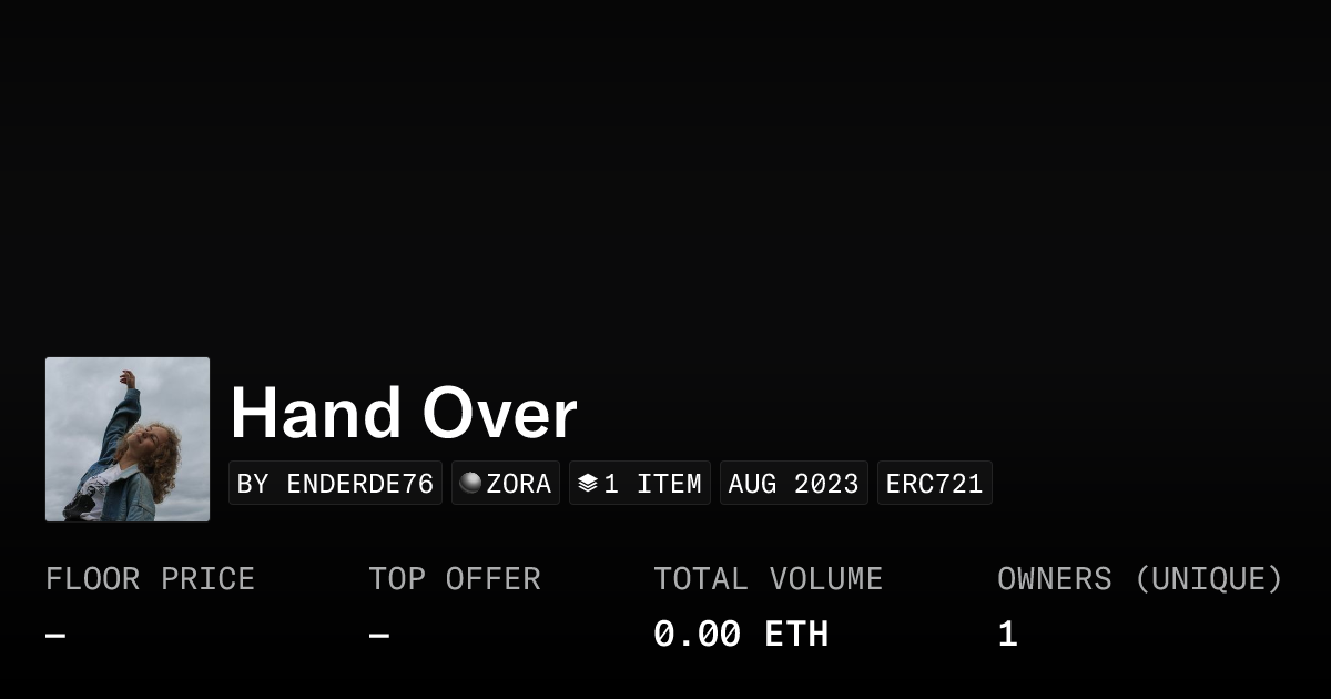 Hand Over - Collection | OpenSea