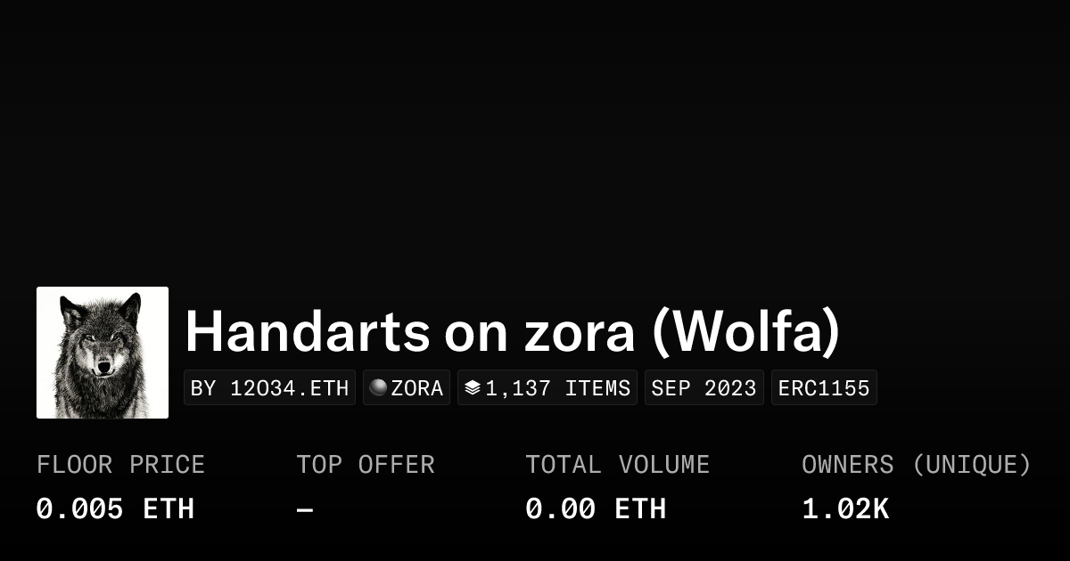 Handarts on zora (Wolfa) - Collection | OpenSea