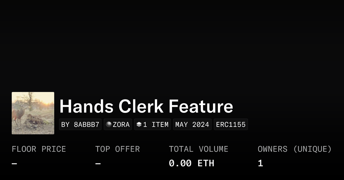 Hands Clerk Feature - Collection | OpenSea
