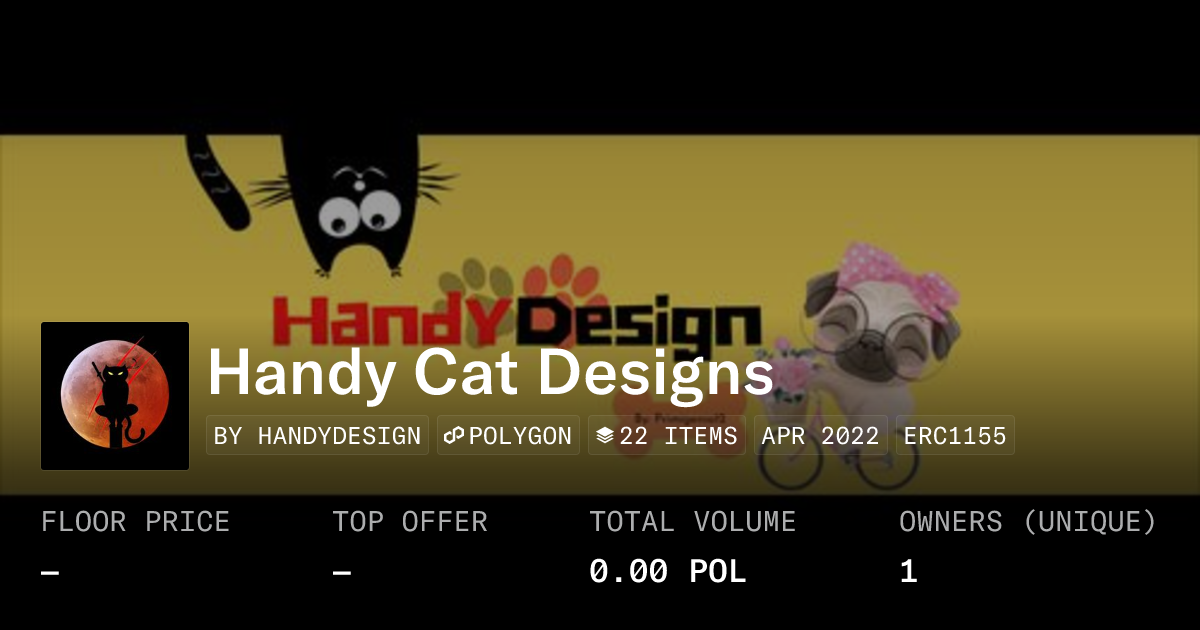 Handy Cat Designs - Collection | OpenSea