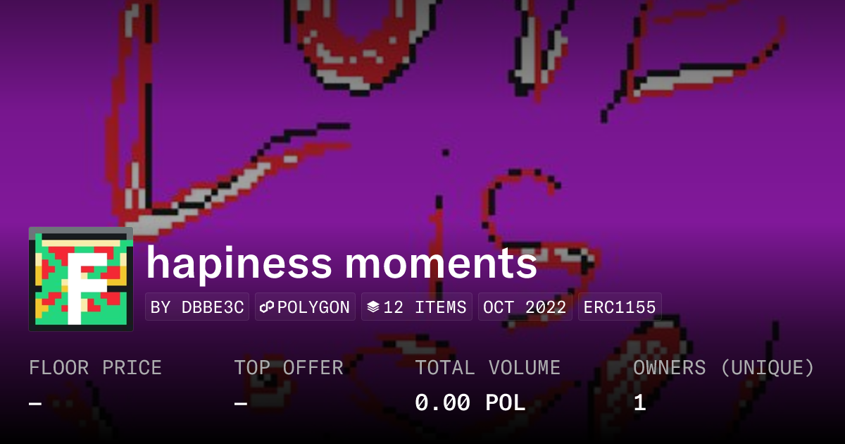 hapiness moments - Collection | OpenSea