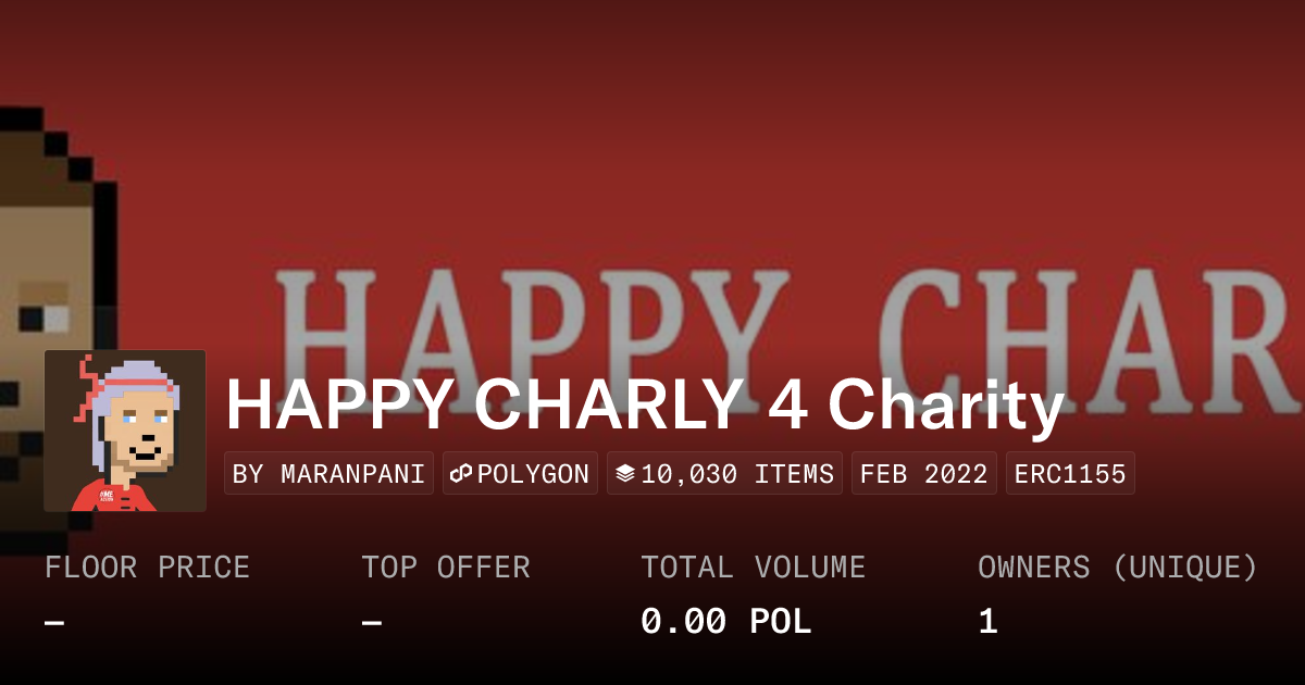 HAPPY CHARLY 4 Charity - Collection | OpenSea