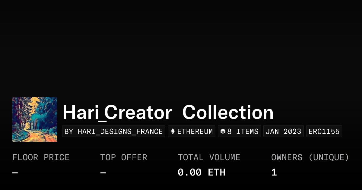 Hari_Creator Collection - Collection | OpenSea