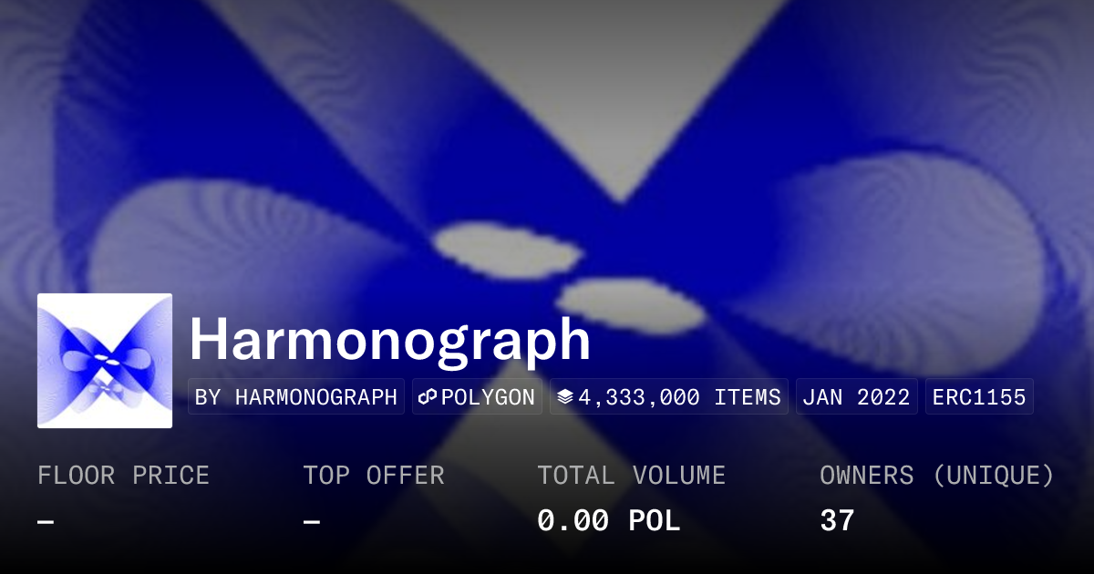 Harmonograph - Collection | OpenSea