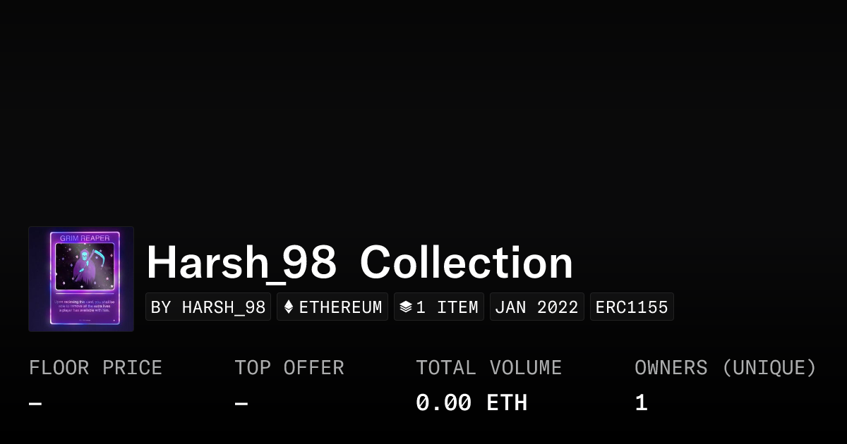 Harsh_98 Collection - Collection | OpenSea