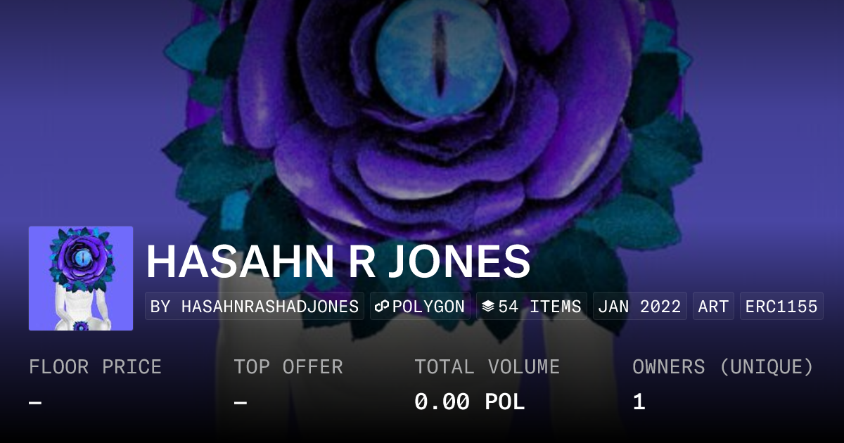 HASAHN R JONES - Collection | OpenSea
