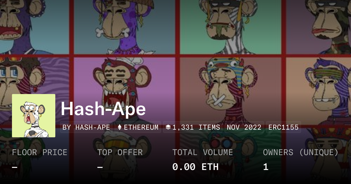 Hash-Ape - Collection | OpenSea