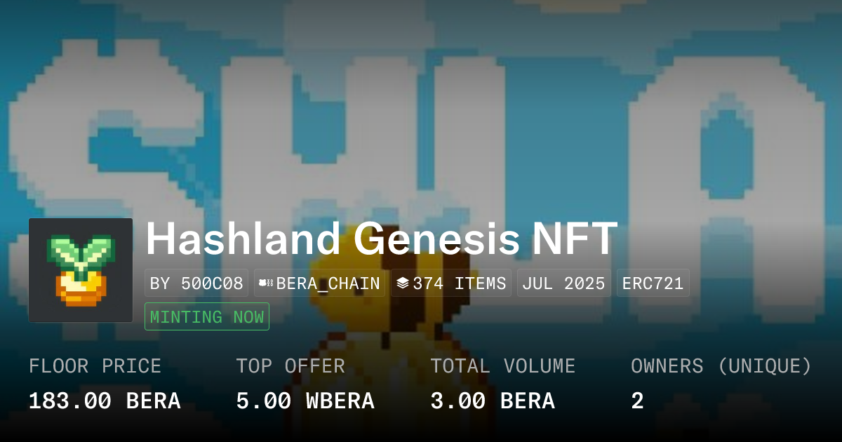 Hashland Genesis NFT - Collection | OpenSea