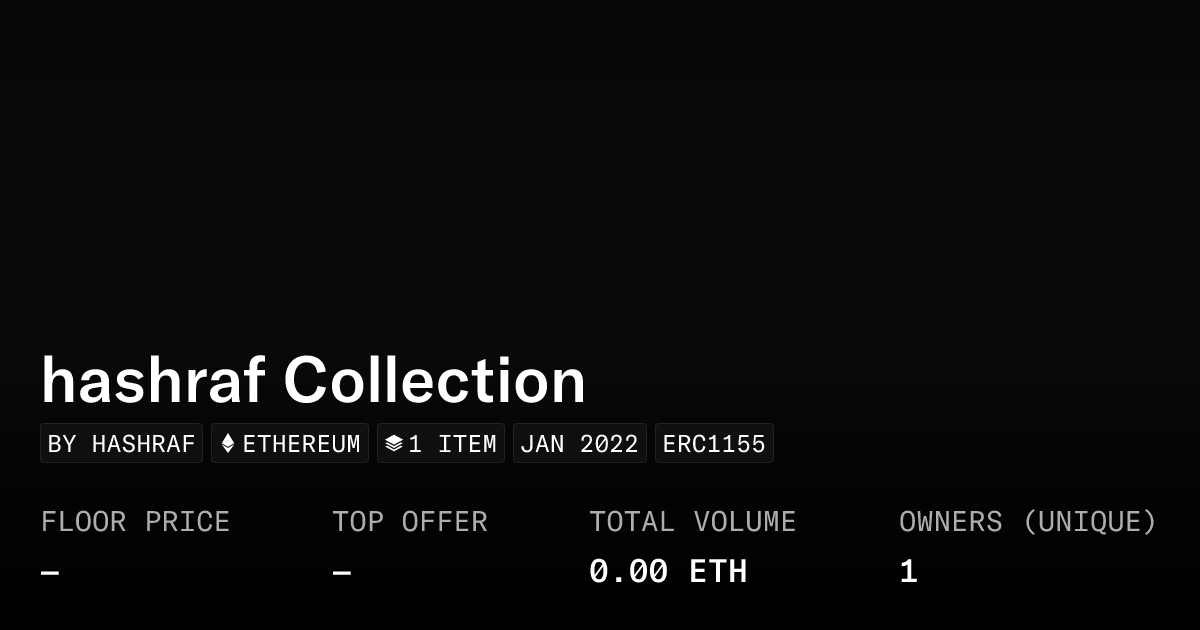 hashraf Collection - Collection | OpenSea