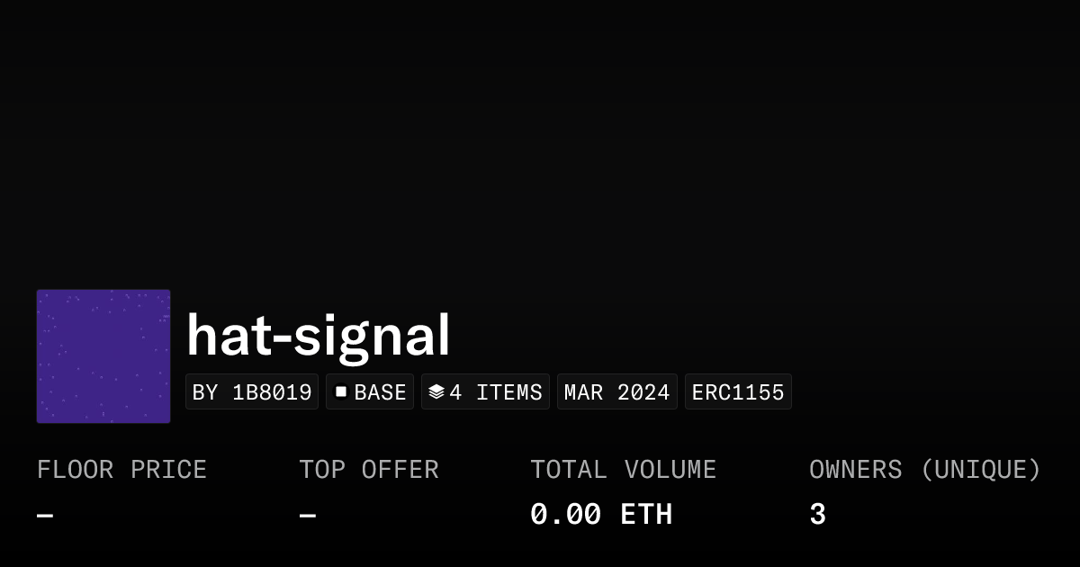 hat-signal - Collection | OpenSea