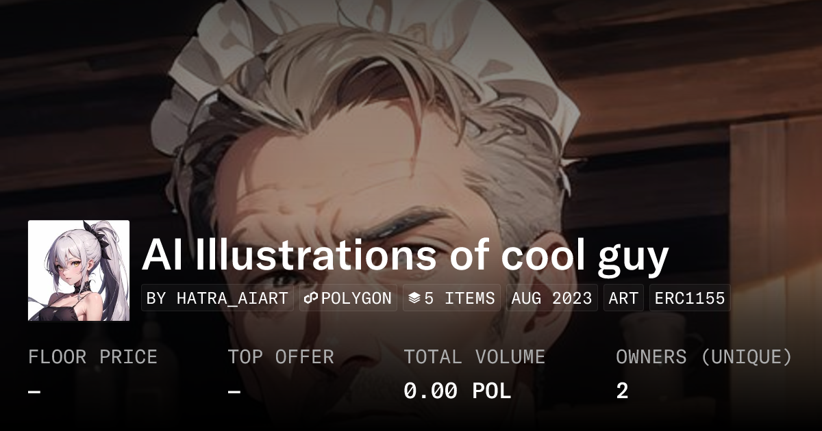 AI Illustrations of cool guy - Collection | OpenSea