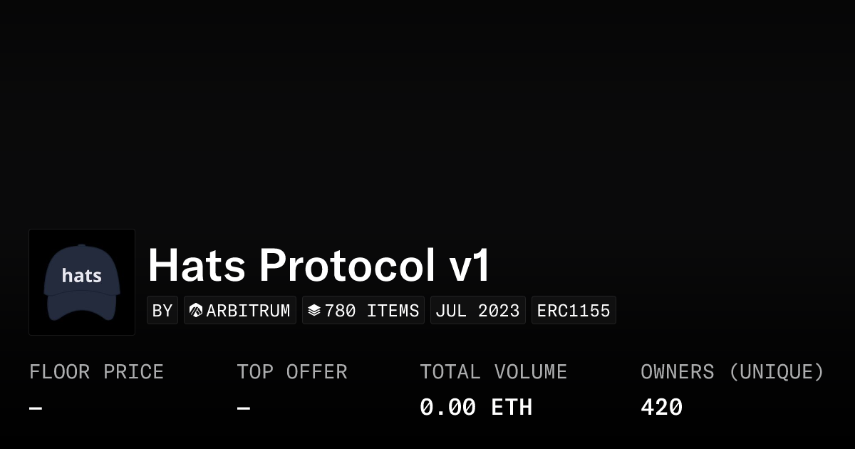 Hats Protocol v1 - Collection | OpenSea