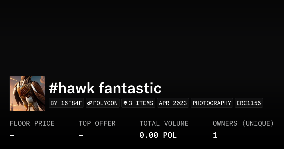 #hawk fantastic - Collection | OpenSea
