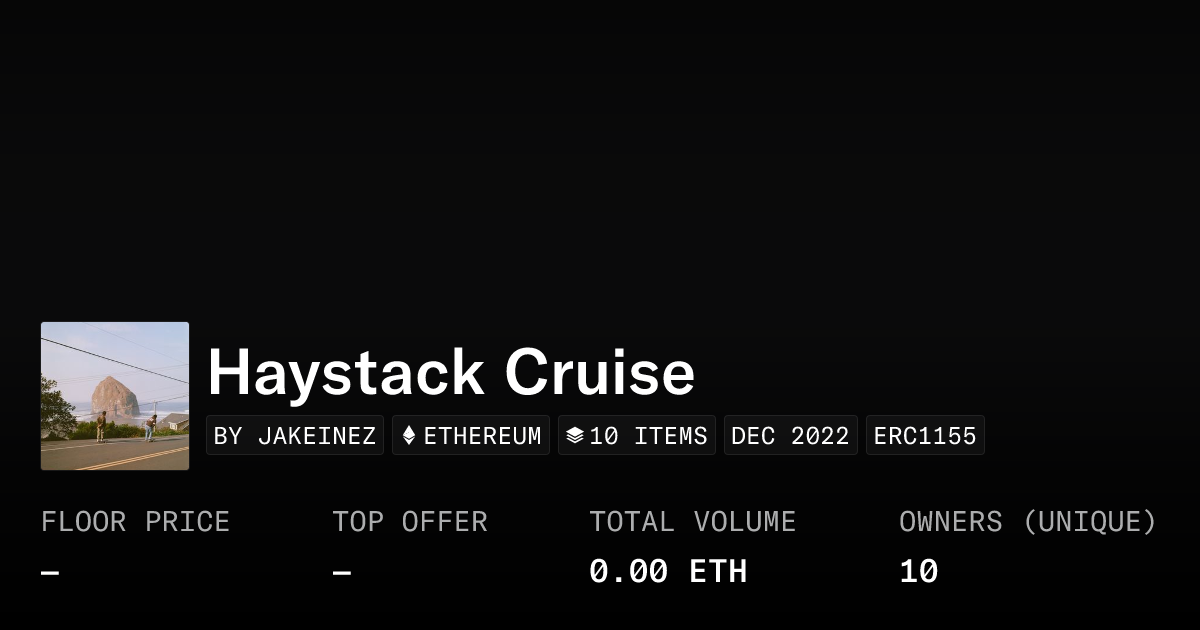 Haystack Cruise - Collection | OpenSea