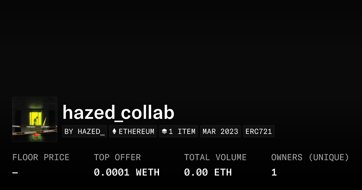 hazed_collab - Collection | OpenSea