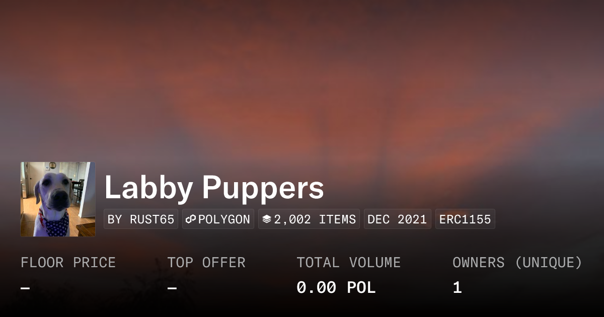 Labby Puppers - Collection | OpenSea