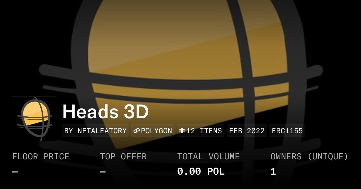 Heads 3D - Collection | OpenSea