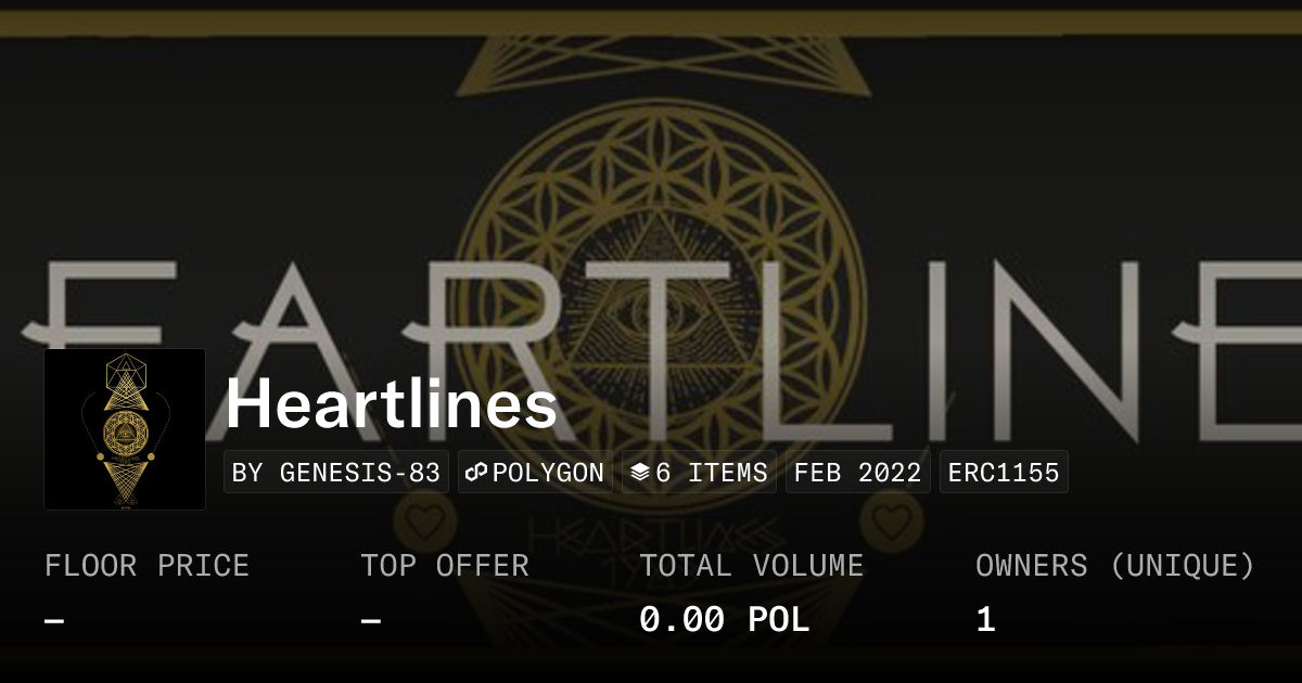 Heartlines - Collection | OpenSea