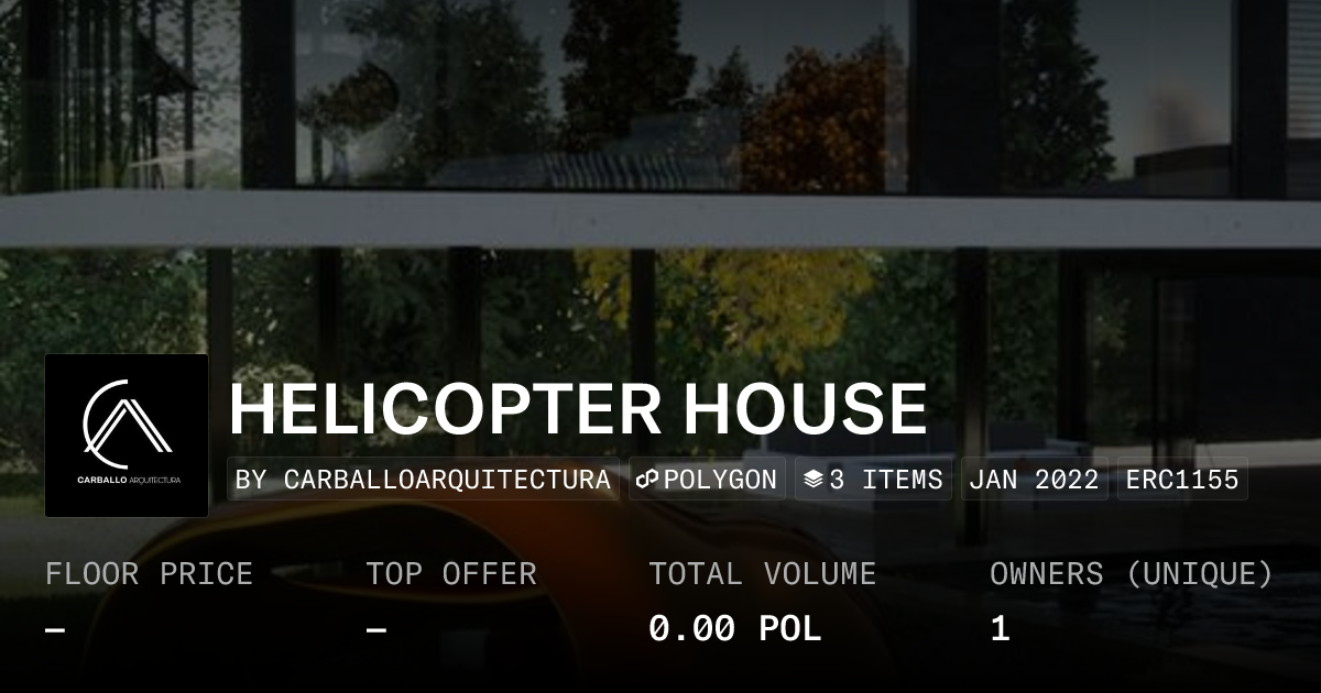 HELICOPTER HOUSE - Collection | OpenSea