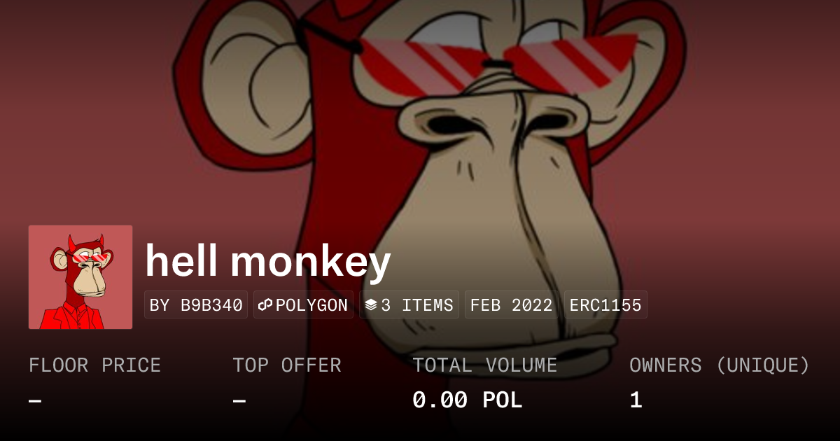 hell monkey - Collection | OpenSea