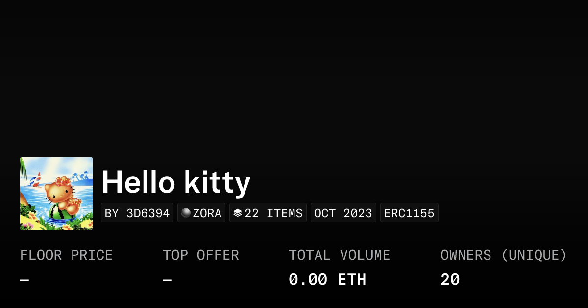 Hello kitty - Collection | OpenSea