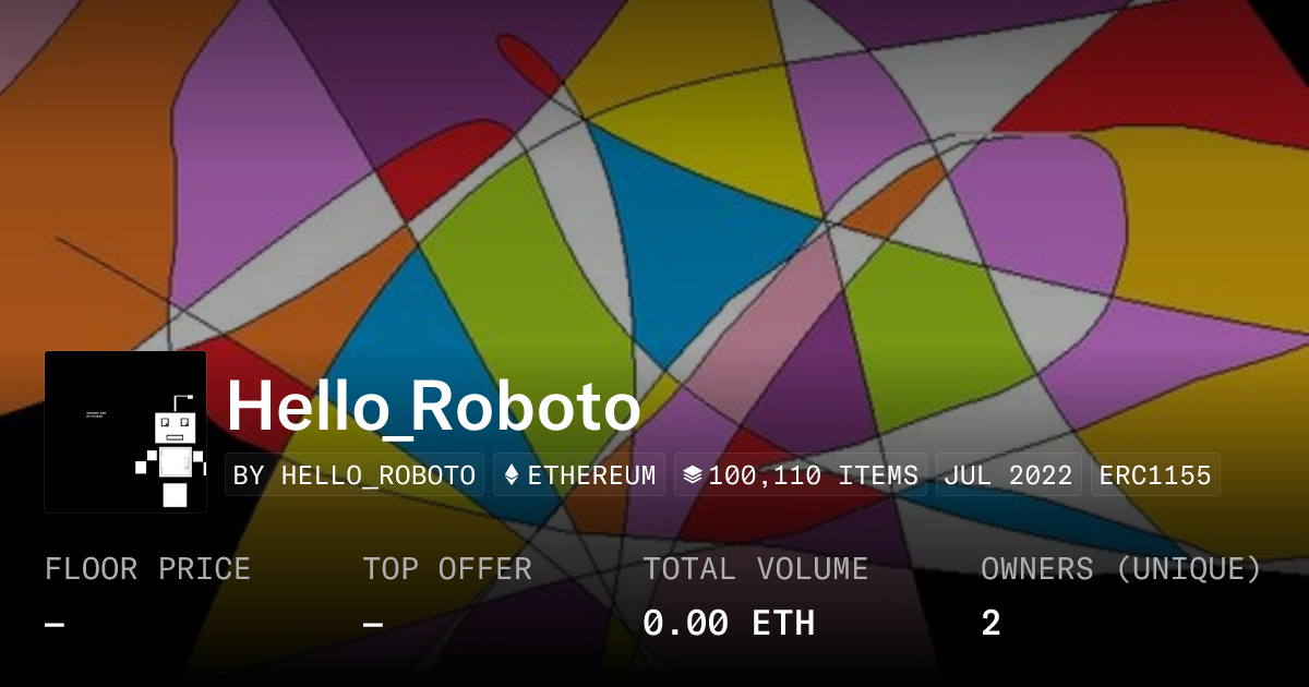 Hello_Roboto - Collection | OpenSea