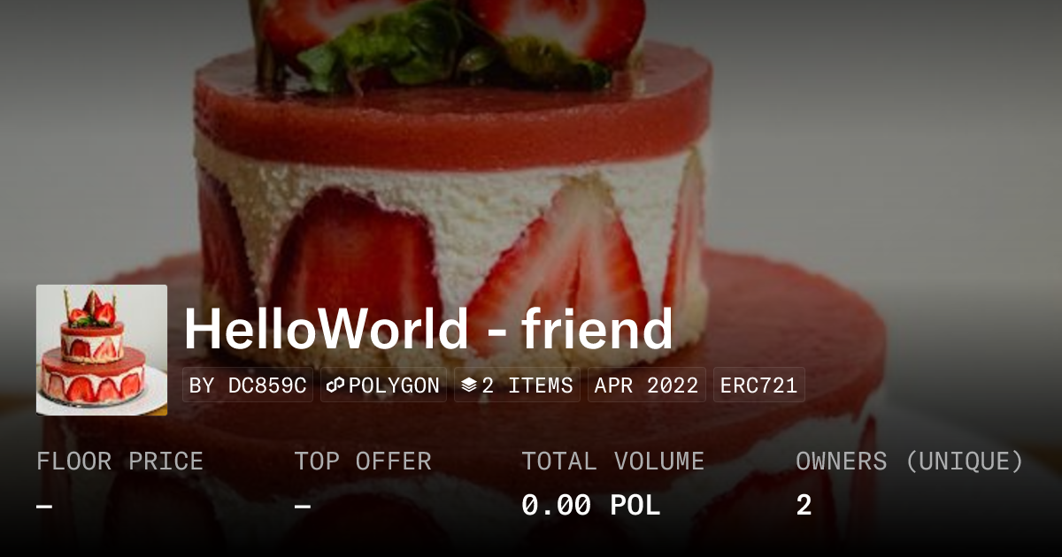 HelloWorld - friend - Collection | OpenSea