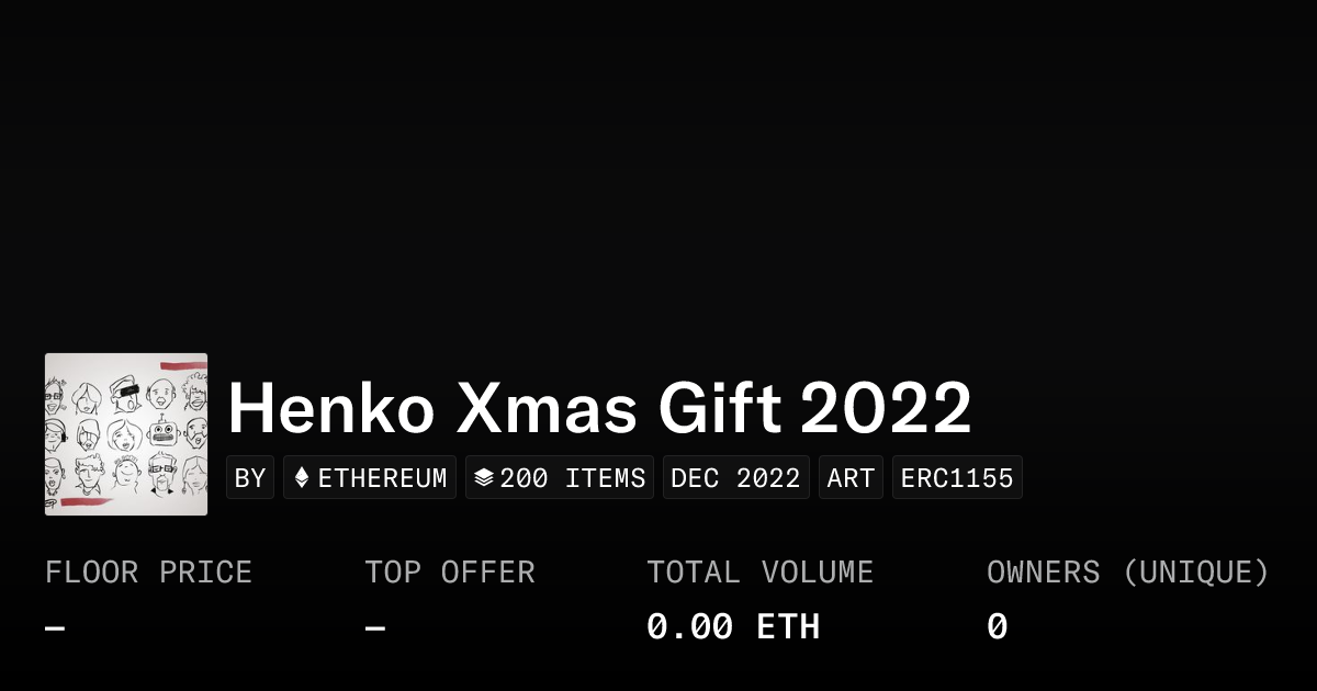 Henko Xmas Gift 2022 - Collection | OpenSea