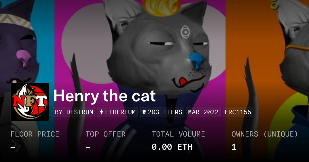 Henry the cat - Collection | OpenSea