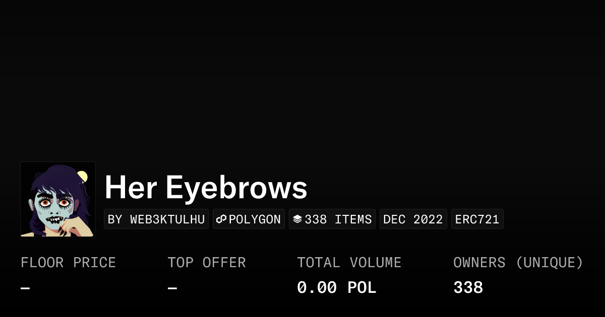 Her Eyebrows - Collection | OpenSea