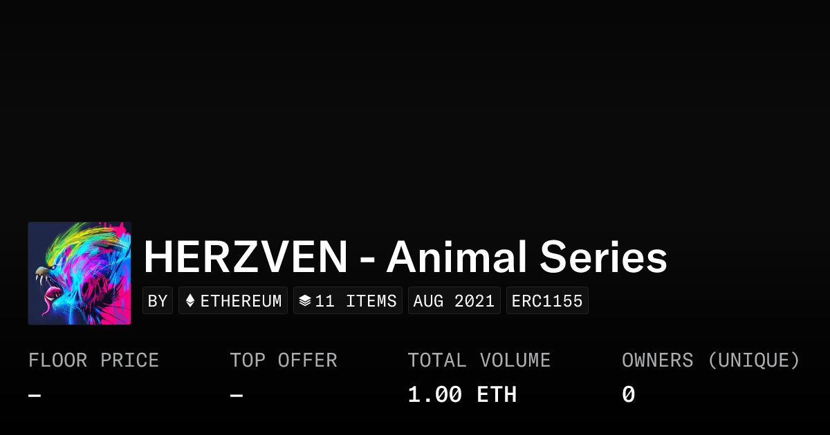 HERZVEN - Animal Series - Collection | OpenSea