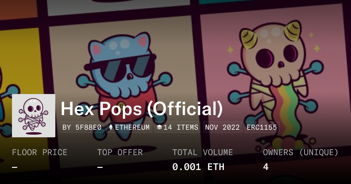 Hex Pops (Official) - Collection | OpenSea