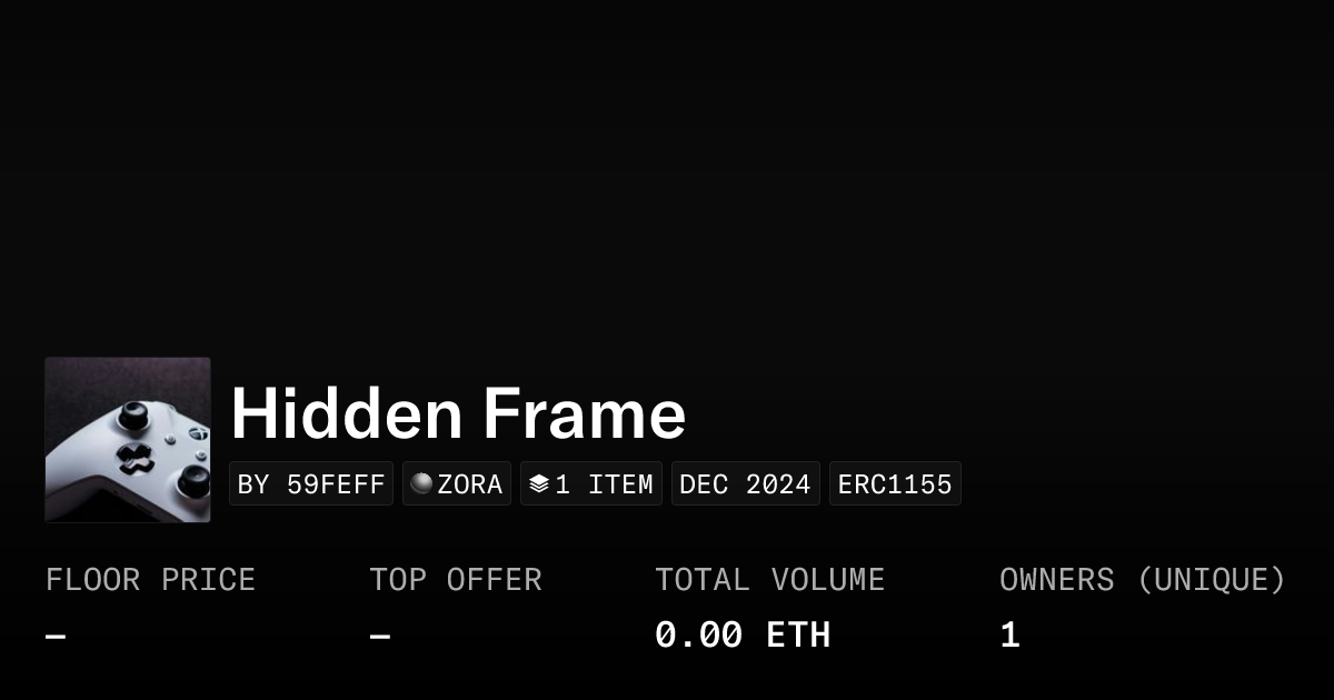 Hidden Frame - Collection | OpenSea